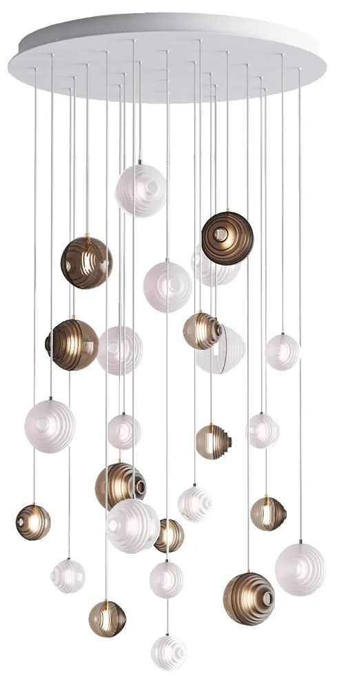 Bomma Baldachýn Dark & Bright star round, 26 pcs Barva: Silver