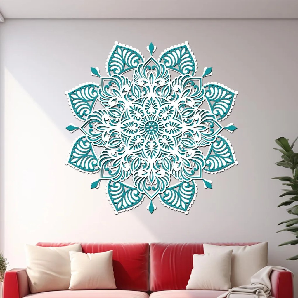 dřevo života 3 vrstvá mandala Smyslnosti Zvolte rozměr Ø (cm): 95, Zvolte barevný dekor: dub zlatý-wenge
