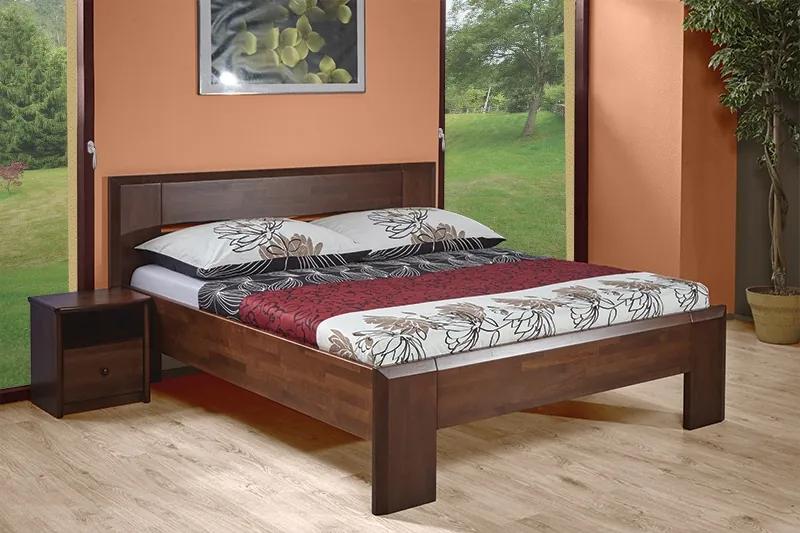 ProSpánek Corny - celomasivní postel z buku nebo dubu Dub olejovaný 160x200 (vyberte odstín)