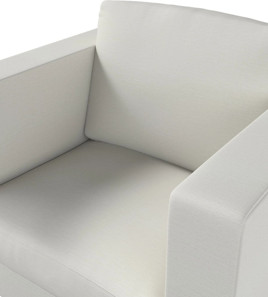 Potah na křesko IKEA Karlanda, krátký barva šedá látka lesklé, pletený vzor, sametová