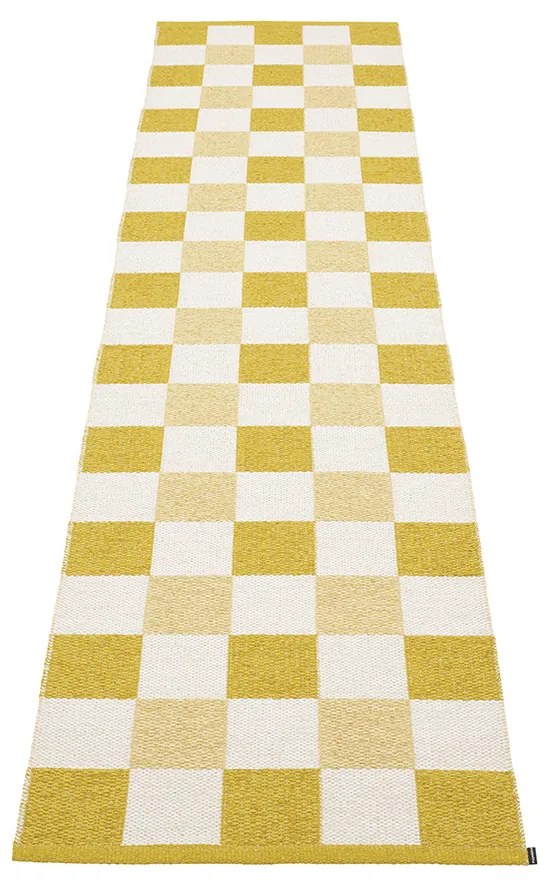 Vinylový koberec Pappelina PIX Mustard/Vanilla/Pale Yellow velikost: 70x300cm