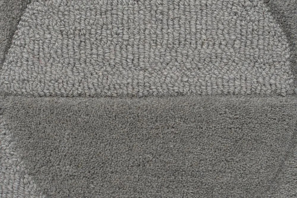 Flair Rugs, Kusový koberec Moderno Gigi Grey kruh, 160x160 (průměr) kruh, šedá, ložnice