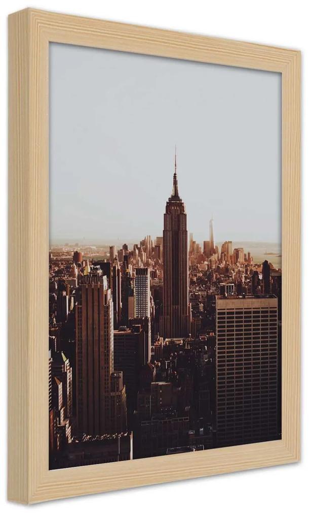 Gario Plakát Empire state building NYC Barva rámu: Přírodná, Rozměry: 70 x 100 cm