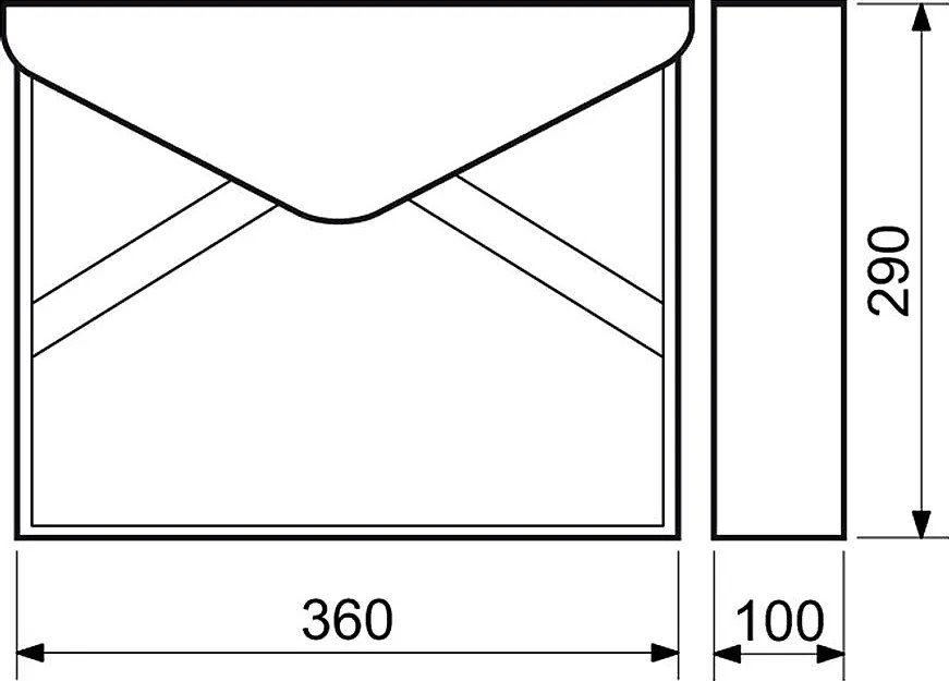 Poštovní schránka RICHTER BK.57.HM (hnědá matná), RICHTER hnědá