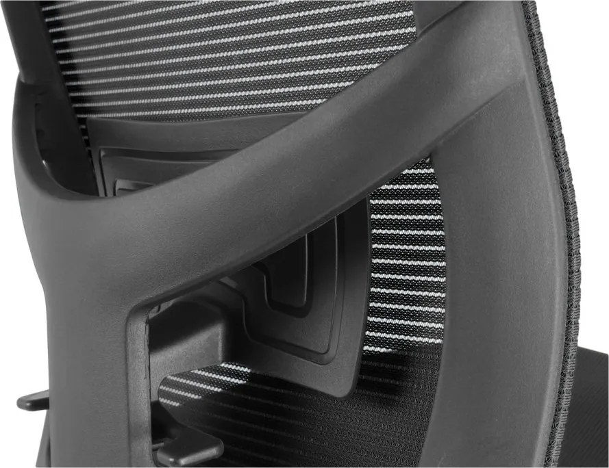 Ergonomická kancelářská židle ERGODO BOOST - černá síťovina / nosnost 150 kg