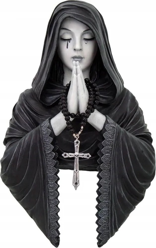 Gothic Prayer Wall Plaque figurka nástěnná ozdoba Gothic originál z Anglie