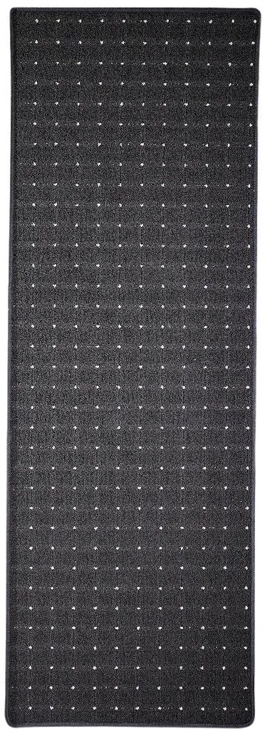 Condor Carpets, Běhoun na míru Udinese antracit, šíře 100 cm, černá, chodba / předsíň