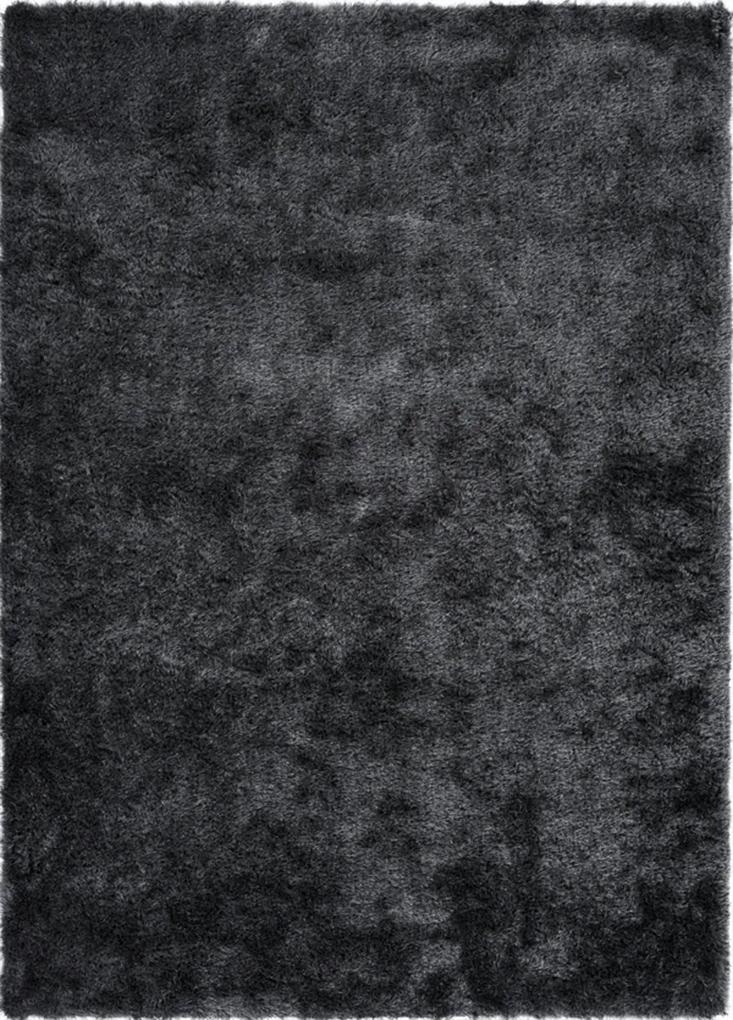 Koberce Breno Kusový koberec TWIST 600/anthracite, Šedá, 80 x 150 cm