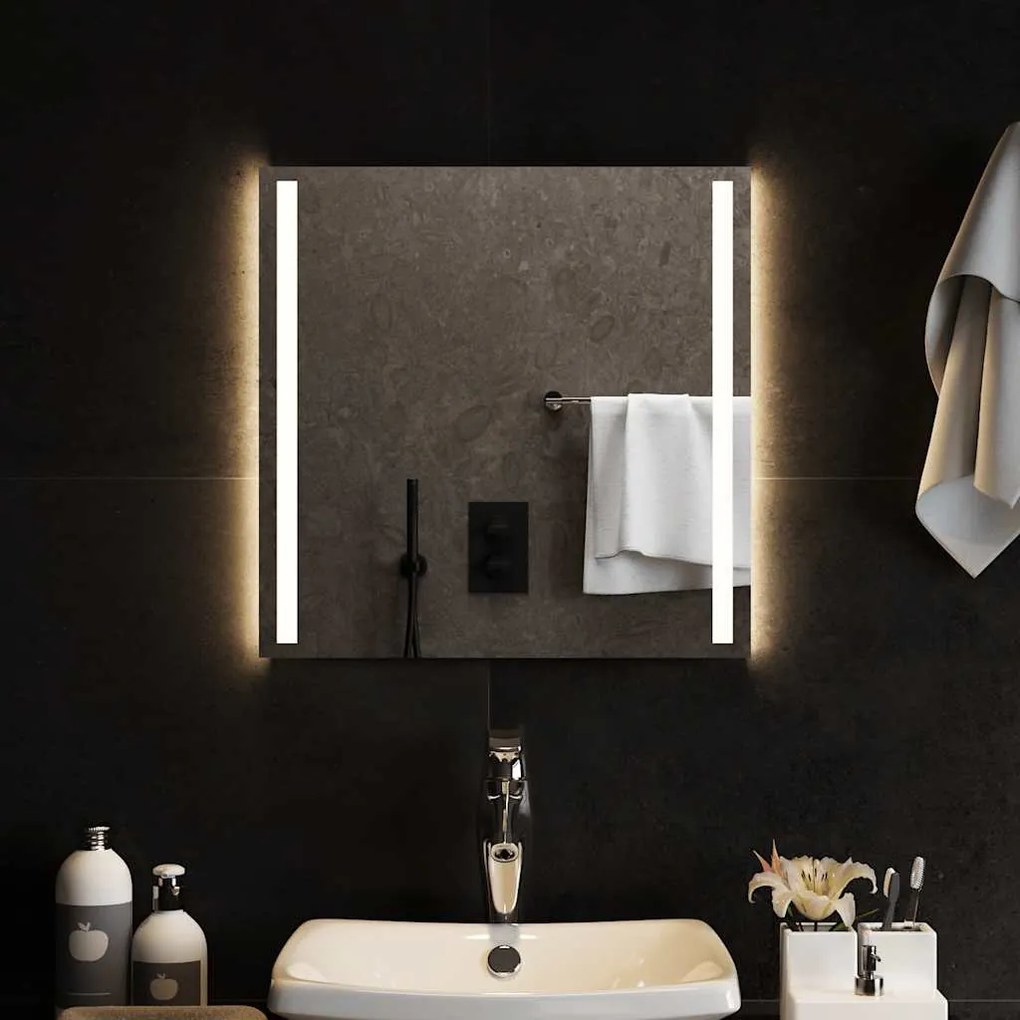 Koupelnové zrcadlo s LED osvětlením 50x50 cm 151739