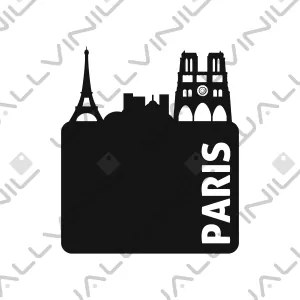 WALLVINIL Samolepky na zeď - Vypínač Paris Barva: Šedá světlá