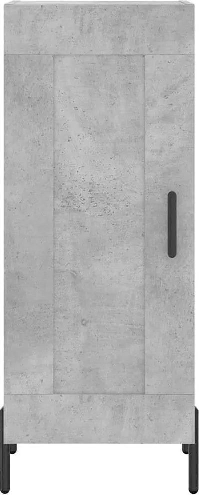 Skříň highboard betonově šedá 34,5x34x180 cm kompozitní dřevo 3200461