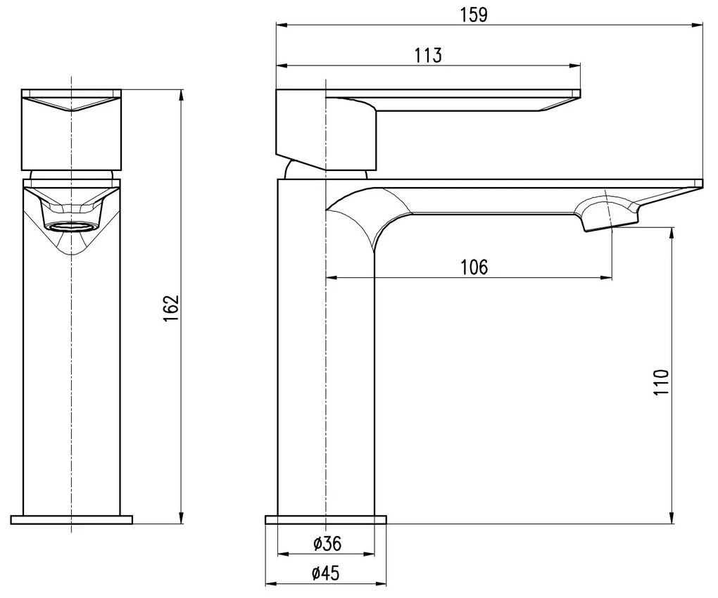 Slezák Rav Nil Eco umyvadlová baterie bez výpusti 3/8 bílá matná NL126.0BMAT