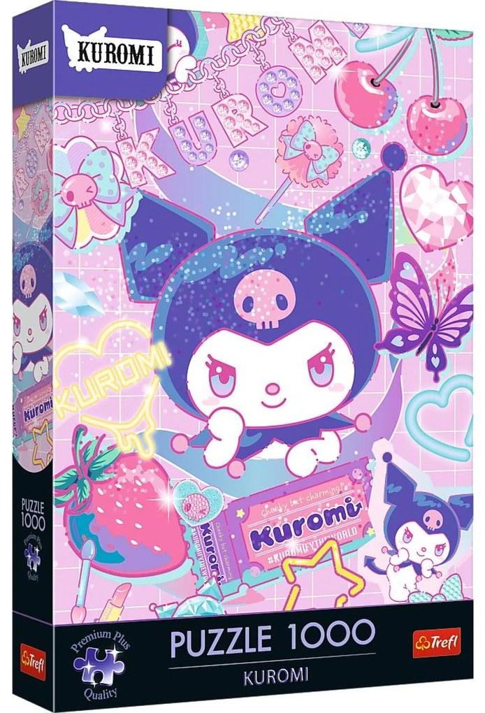 Trefl Puzzle Premium Plus: Kuromi 1000 dílků 48x68,3cm v krabici 27x40x6cm