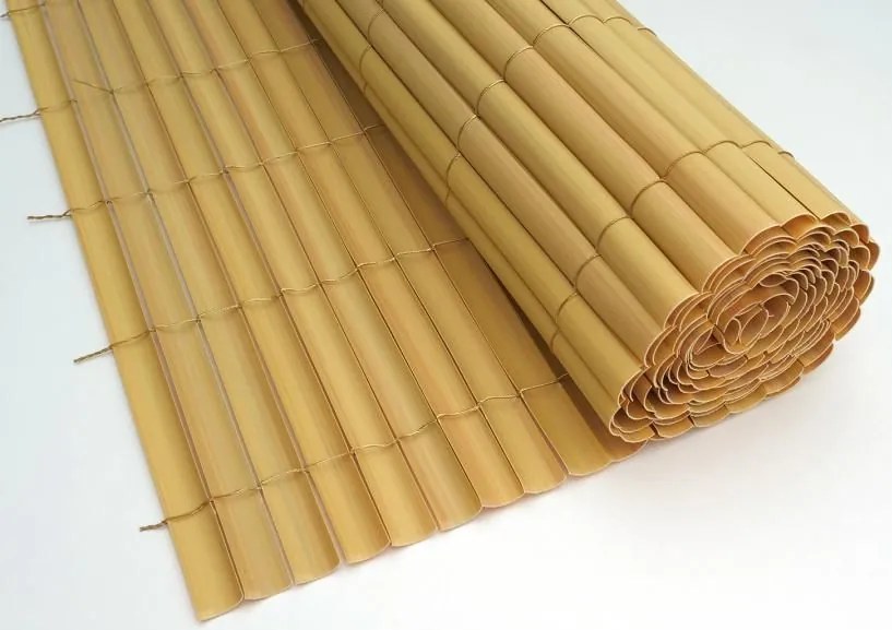 Oboustranná PVC krycí zástěna German 150 x 300 cm / bambus
