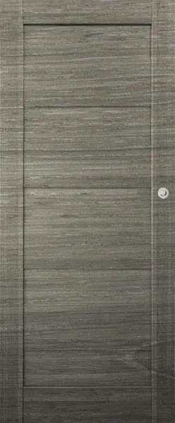 posuvné interiérové dveře do pouzdra SANTIAGO plné, model 1 Průchozí rozměr: 70 x 197 cm, Orientace dveří: Levé dveře, Dekor: Dub Aljaška