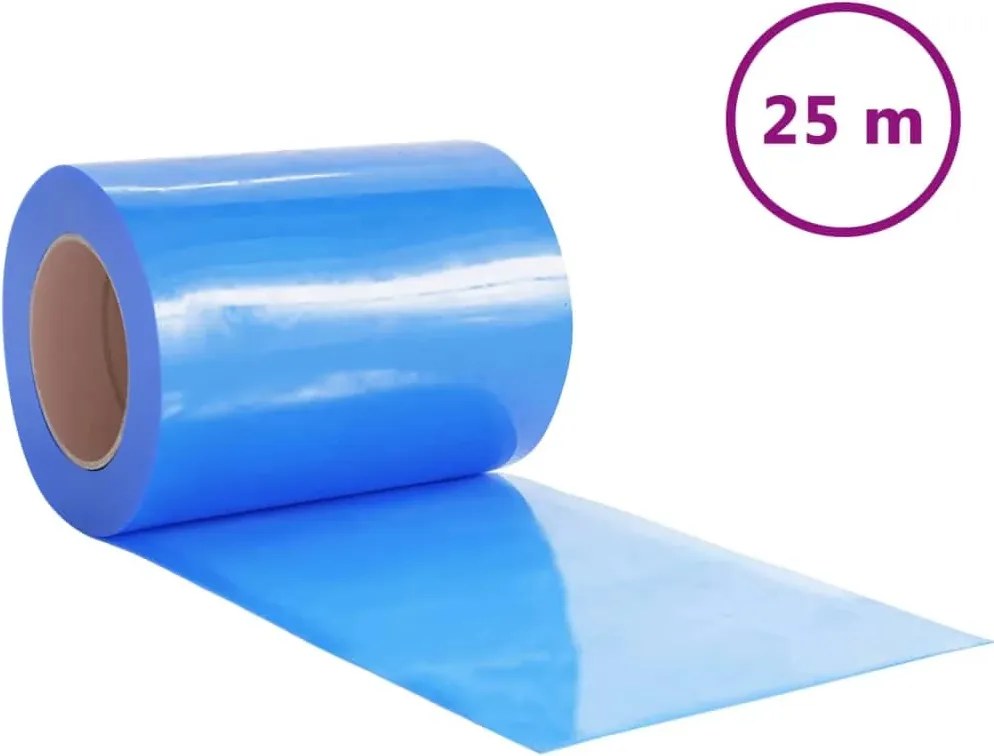 Závěs do dveří modrý 300 mm x 2,6 mm 25 m PVC 153874