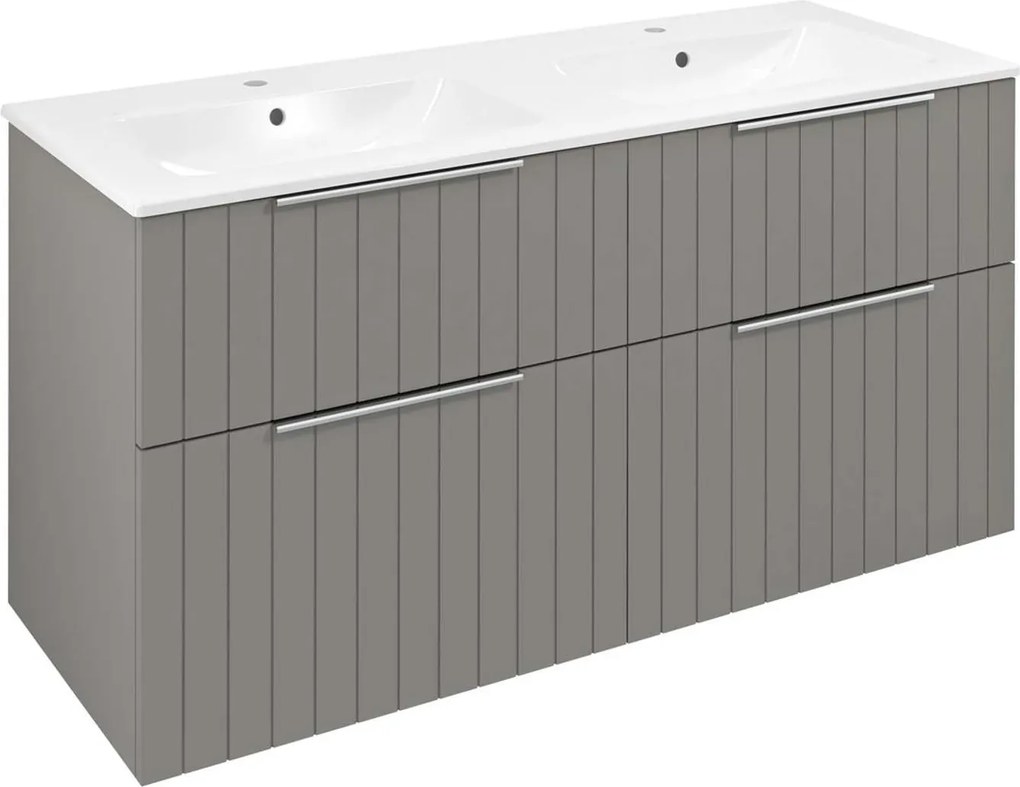 Sapho Cirasa - Umyvadlová skříňka Strip 118x64x46 cm, 4x zásuvka, agila CR121-4343S-21