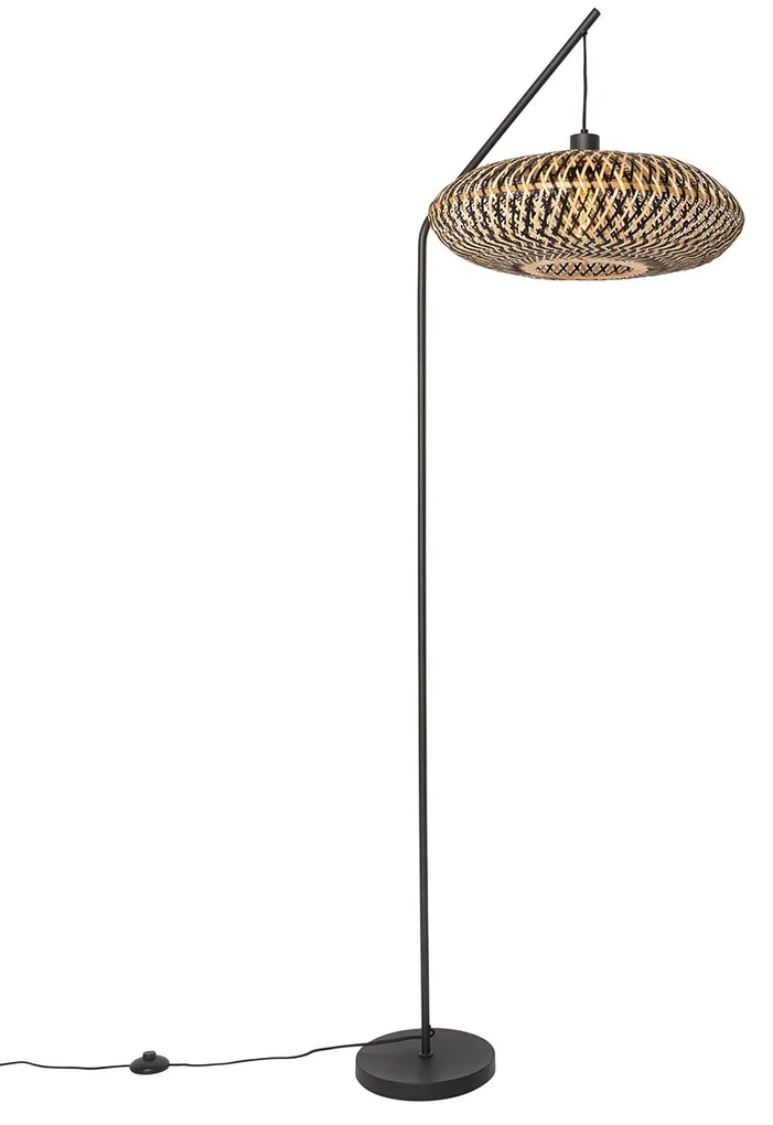 Orientální stojací lampa černý bambus - Ostrava
