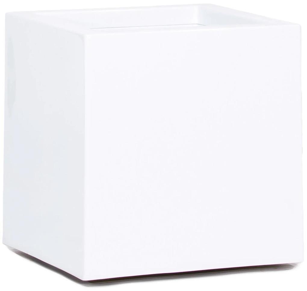 Premium Cubus květinový obal White Rozměry: 40 x 40 x 40 cm