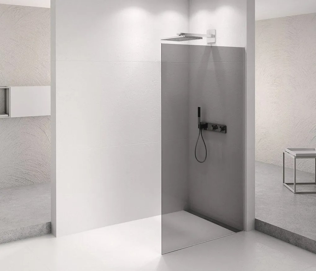 Polysan Architex Chrom walk-in sprchová zástěna 146 x 210 cm chrom kouřové sklo AXC150SC