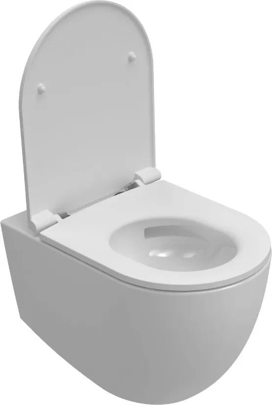 Isvea INFINITY závěsná WC mísa 36,5 x 53 cm Vortex Rimless keramická bílá 10NF02003