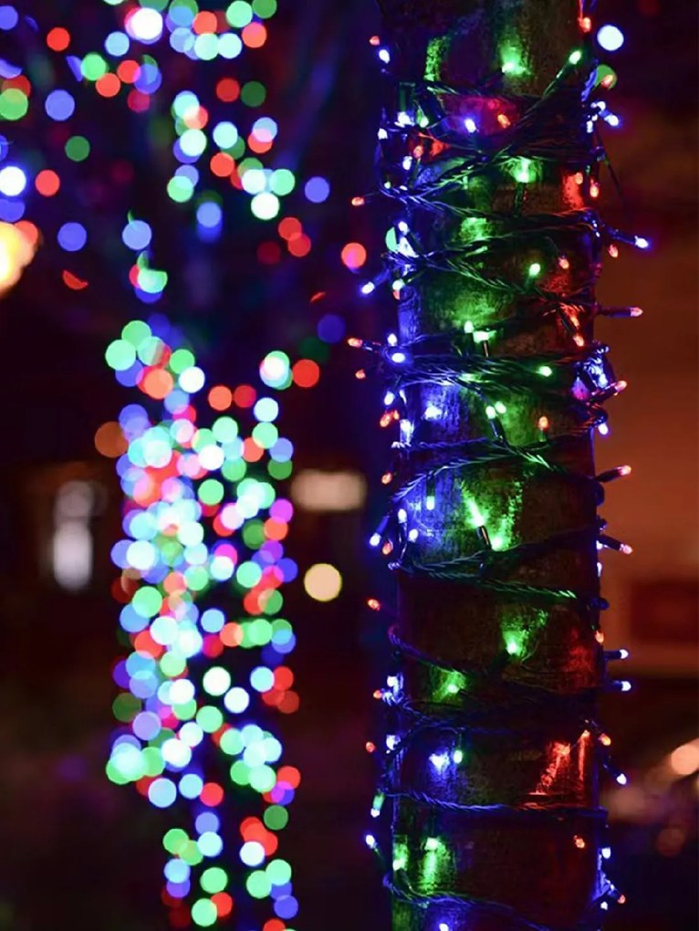 Vánoční světýlka venkovní FLASH multicolor 300 LED