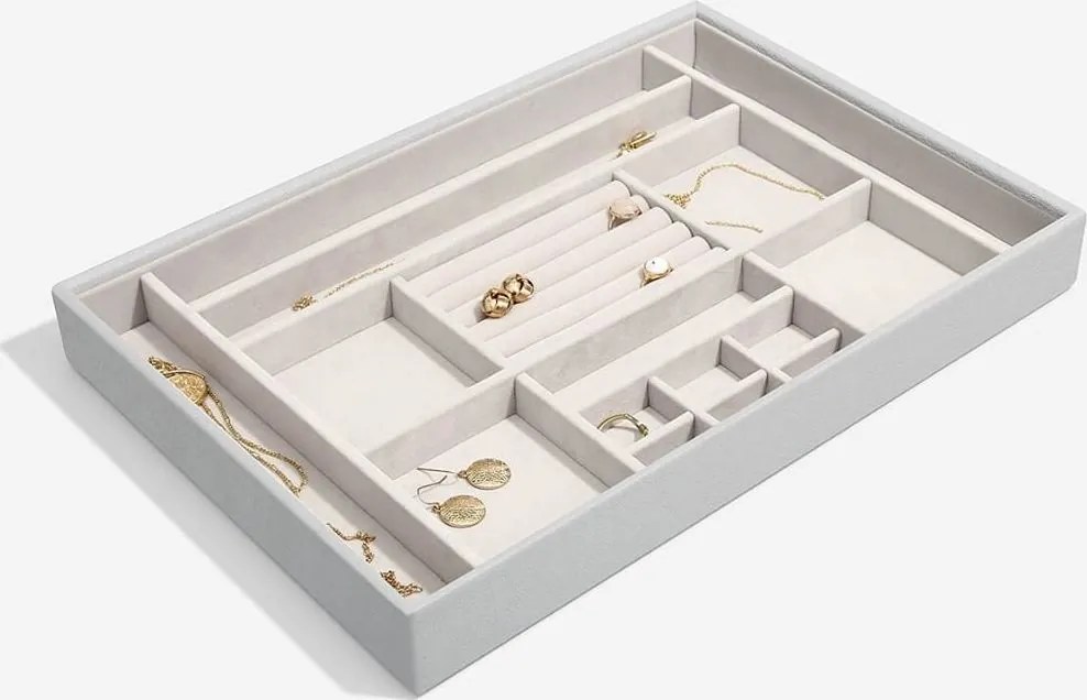 Krabička na šperky Stackers se 16 přihrádkami supersize taupe