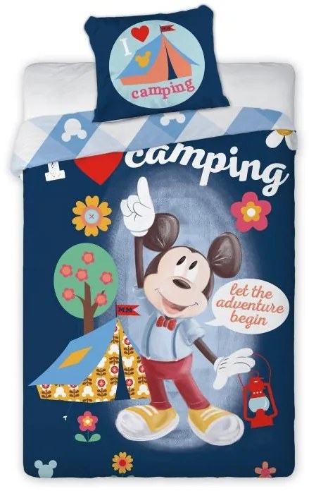 FARO Povlečení Mickey camping Bavlna 140/200, 70/90 cm