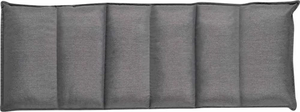 Skládací lenoška na podlahu šedá textil 242397