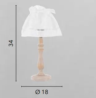 Svítidla Faneurope Retro lampa na chalupu FAN Europe LULLABY/34 cm/1x E14