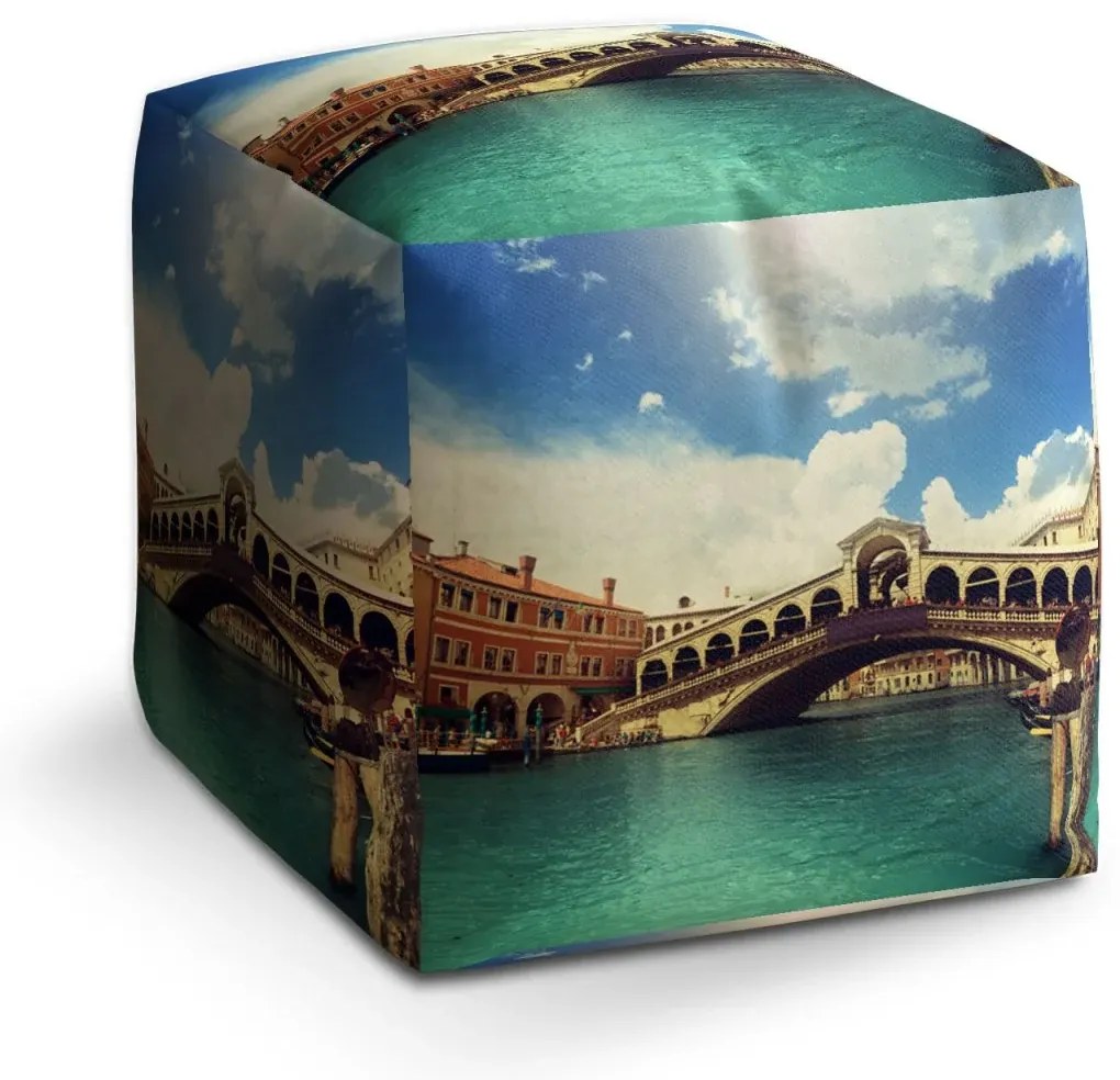 Sablio Taburet Cube Ponte di Rialto: 40x40x40 cm