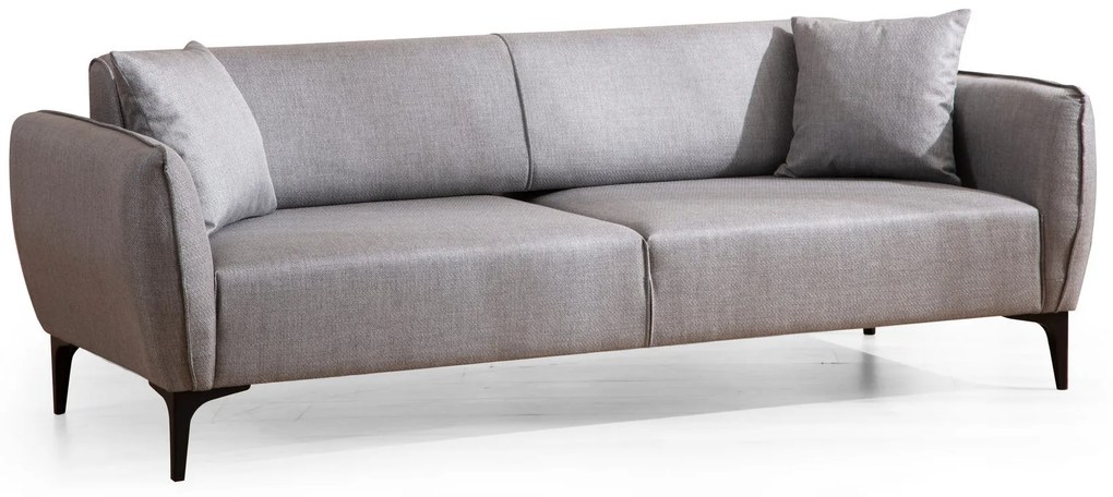 Hanah Home Třímístná pohovka BELISSIMO světle šedá 220 cm 560ARE1360