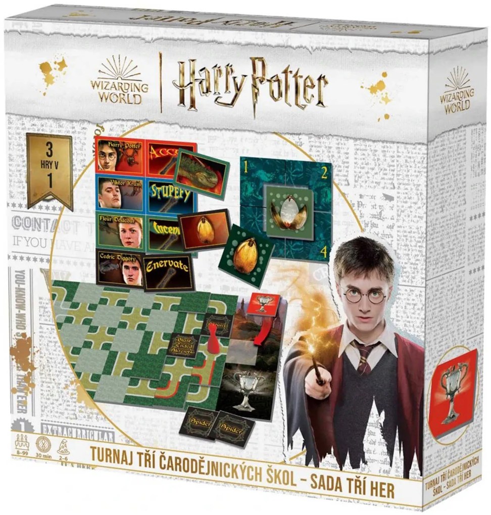 EFKO Hra Harry Potter Turnaj tří čarodějnických škol 3v1 *SPOLEČENSKÉ HRY* ef5510