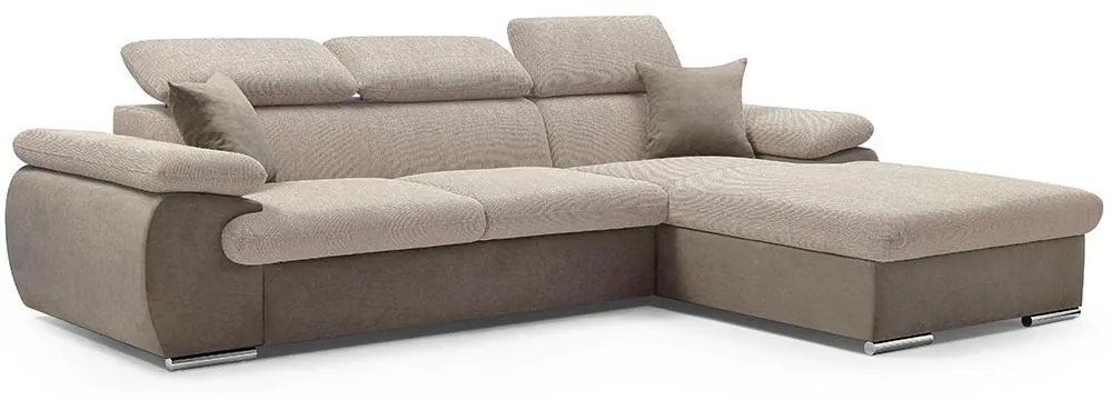 Sedací souprava COOL | 281x191 cm | rozkládací + úložný prostor | PRAVÁ | VÝBĚR TKANIN