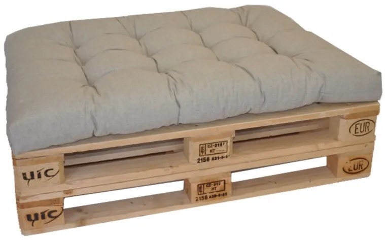 Axin Trading Sedák na paletu 120x80 cm Polstr: Světle zelený melír