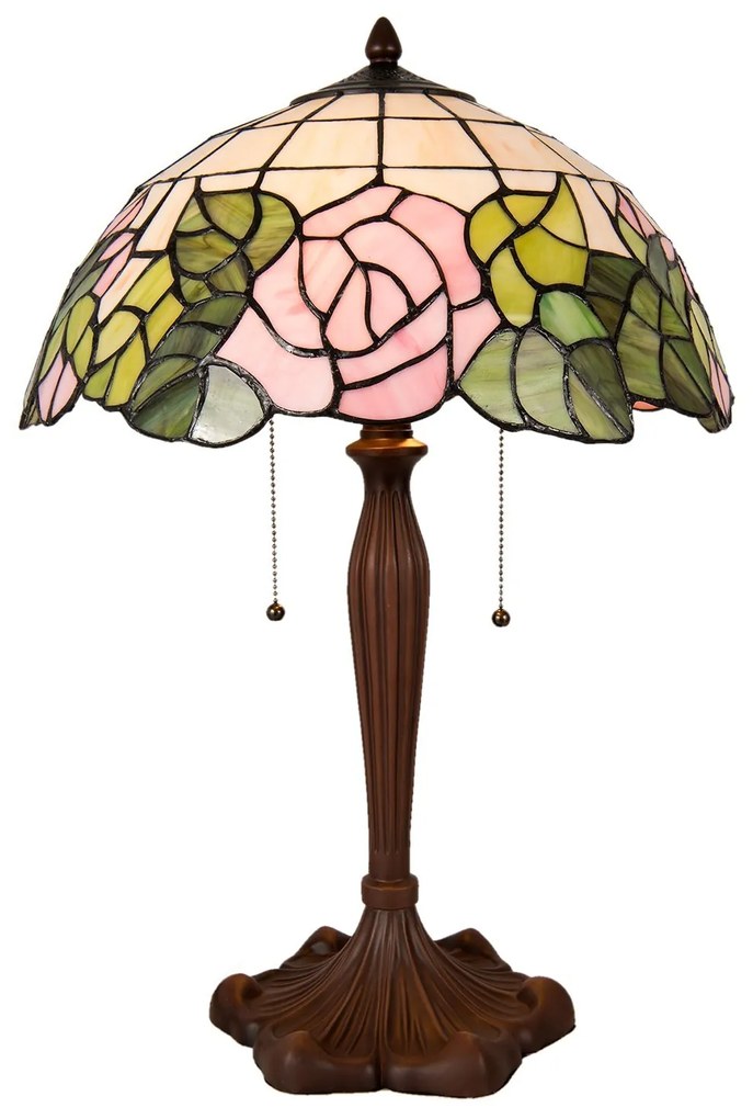 Stolní lampa Tiffany Rosalina - 	Ø 40*61 cm