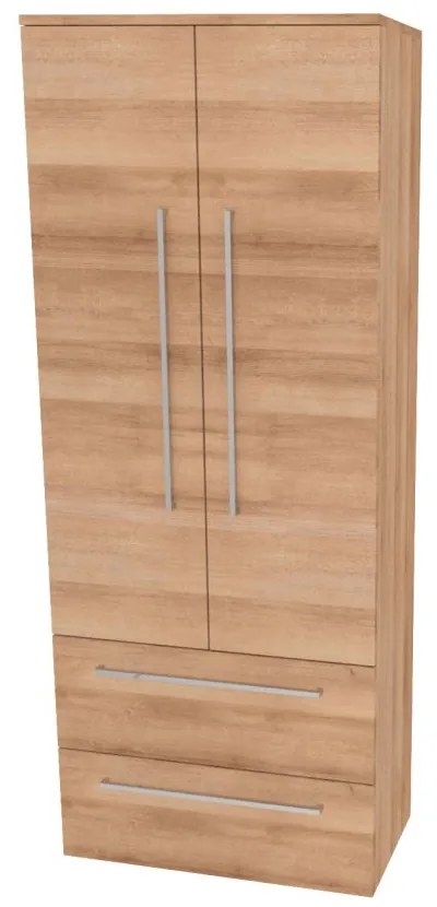 Mereo Mereo, Bino, koupelnová skříňka vysoká 163 cm, dvojitá, Multidecor, CN699DMON