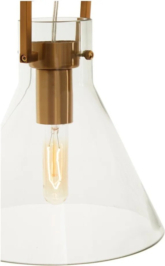 Kovové závěsné svítidlo ve zlaté barvě se skleněným stínidlem ø 25 cm Trieste – Premier Housewares