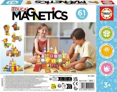 EDUCA Magnetická stavebnice Magnetics / 61 dílků