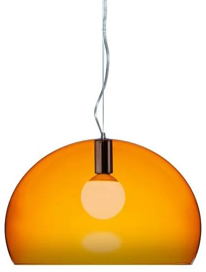 Závěsné svítidlo Fly transparentní oranžová, Kartell - Fly