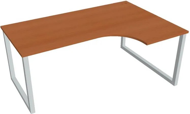 Kancelářský pracovní stůl Hobis Ergo UEO180060L, bílá RAL 9016, deskabuk