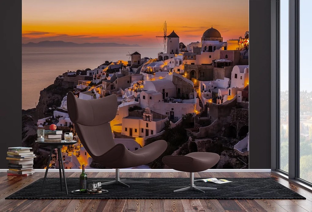 Fototapeta na míru Výhled na Santorini | Vliesová fototapeta na zed' | DFTNXXL3018