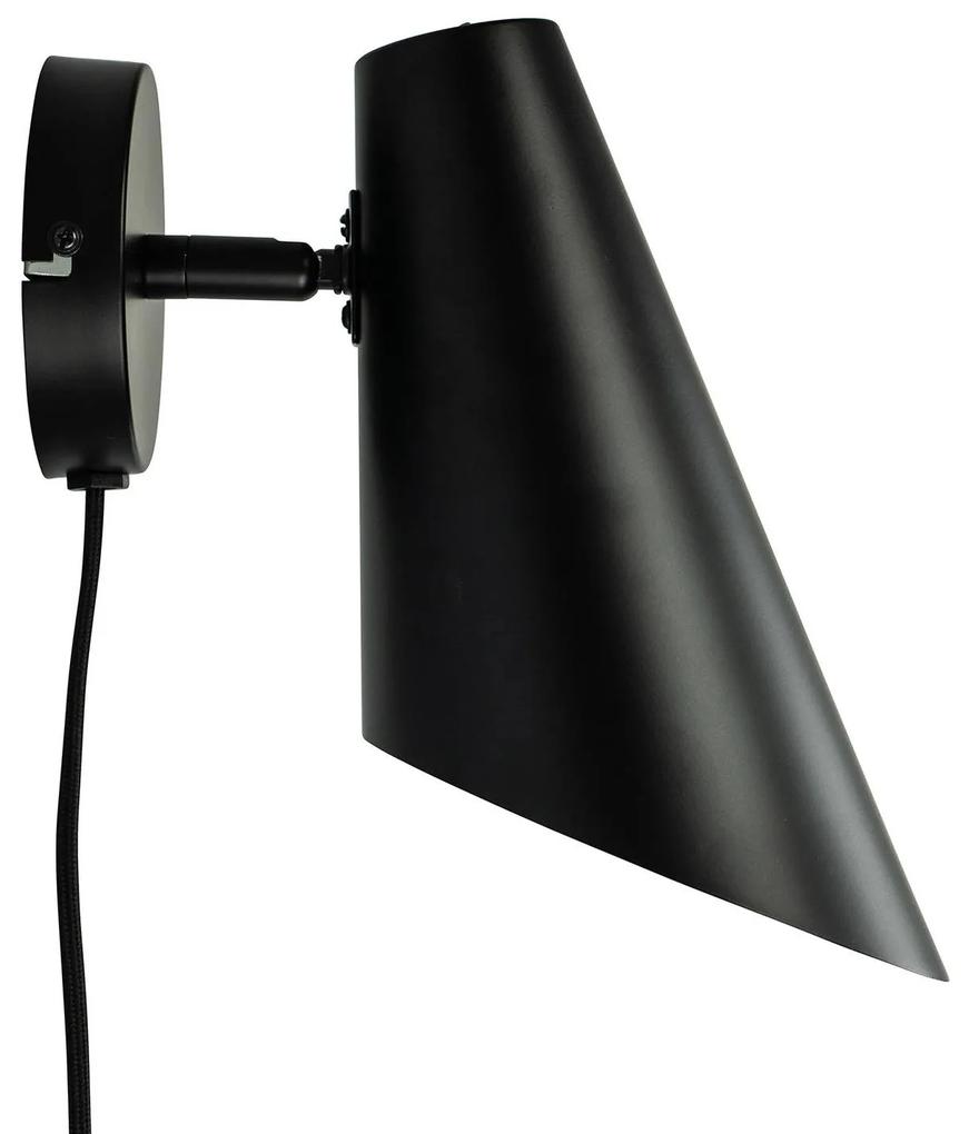 Dyberg Larsen Cale nástěnné světlo, 24,5 cm černá