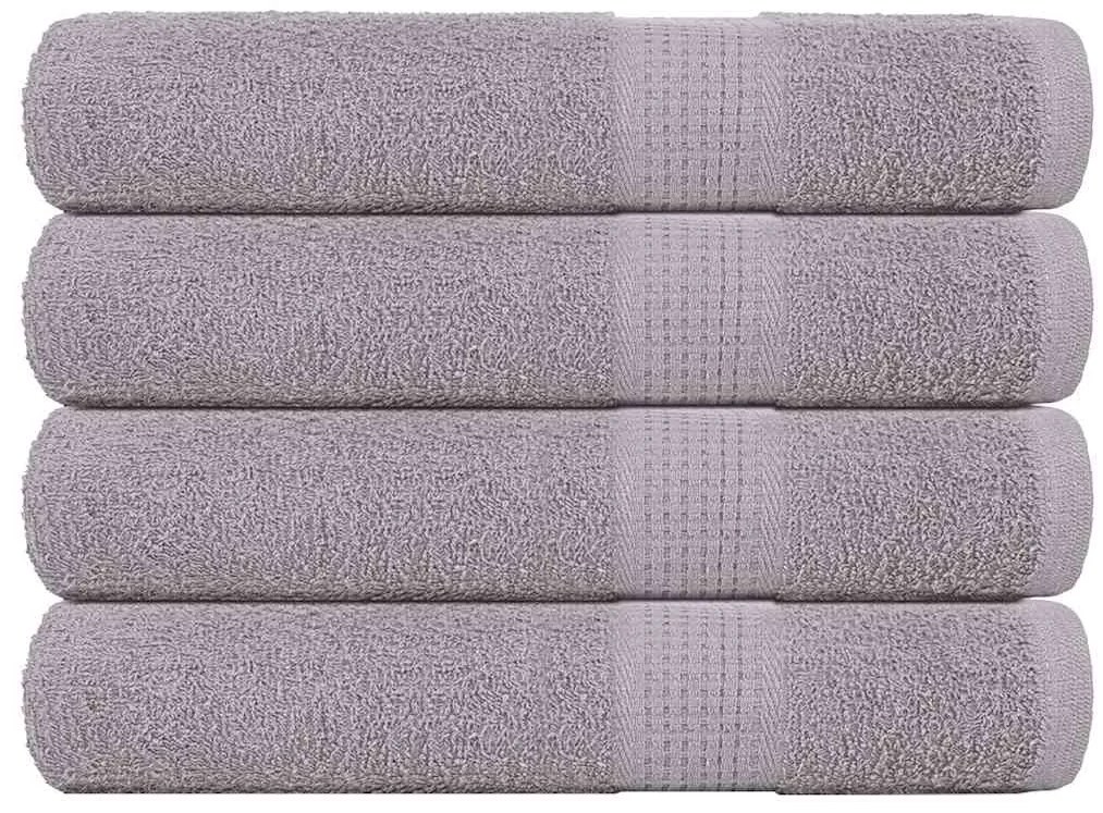 Saunové osušky FROGN 4 ks šedé 80x200 cm 360 g/m² 136840