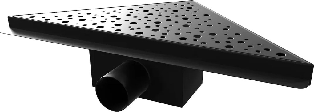 B-TRIANGL 20 Black Odtoková vpusť rohová