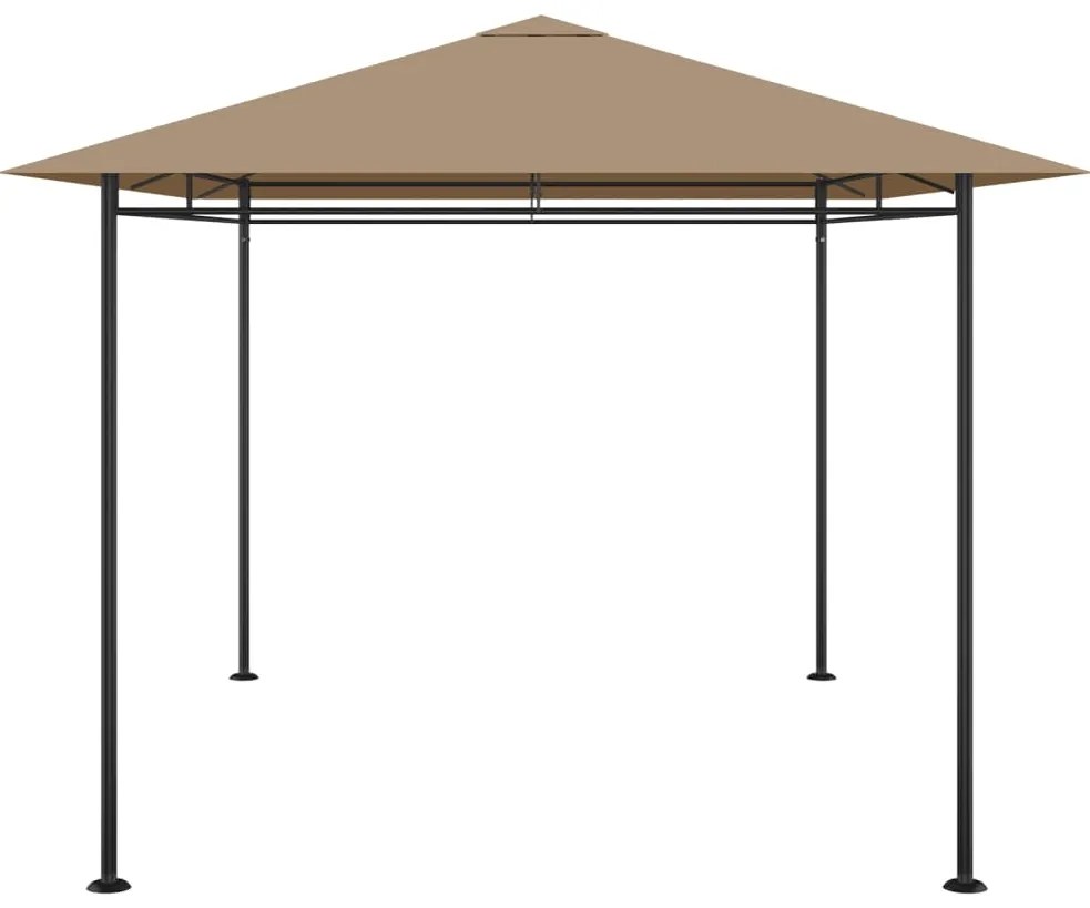 vidaXL Marketos Altán 384x281x270 cm taupe 180 g/m²