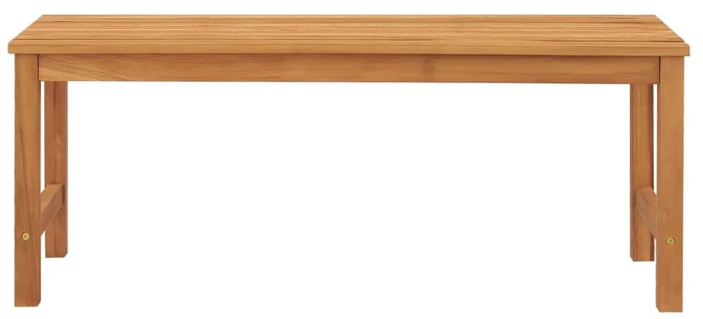 vidaXL Zahradní lavice 114 cm masivní teakové dřevo