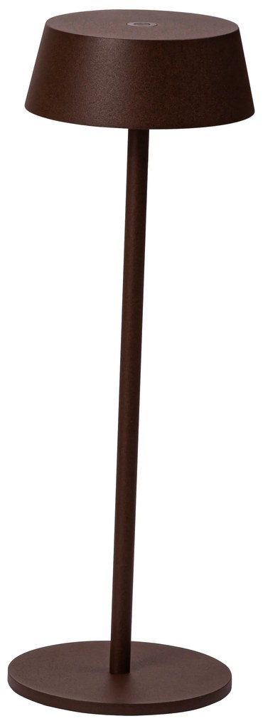 Venkovní stolní LED lampa Gilberto hnědá