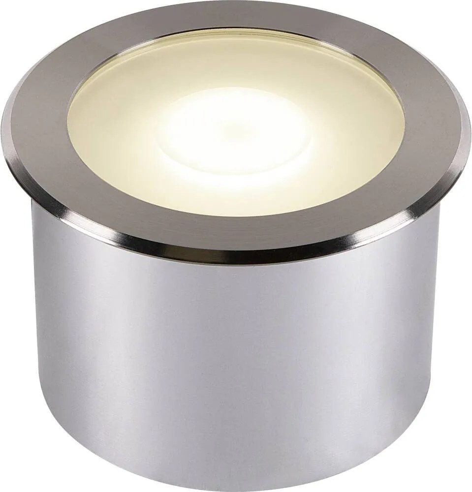 LA 1006106 DASAR FLAT 120 EL zápustné zemní svítidlo z nerezové oceli 7 W 3000 K - BIG WHITE (SLV)