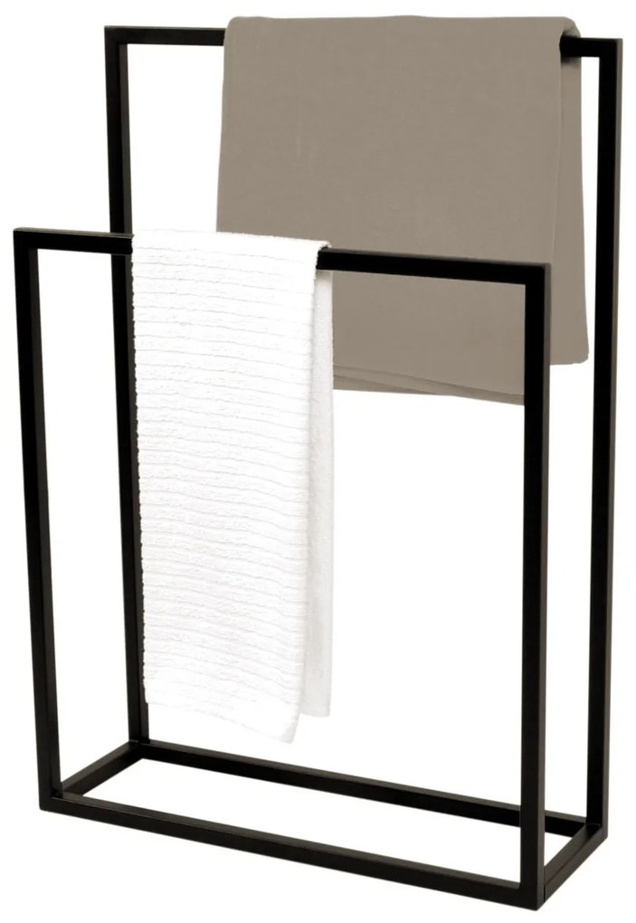 Stojan na ručníky TOWEL 2 černý KS-10/85x60x20 cm
